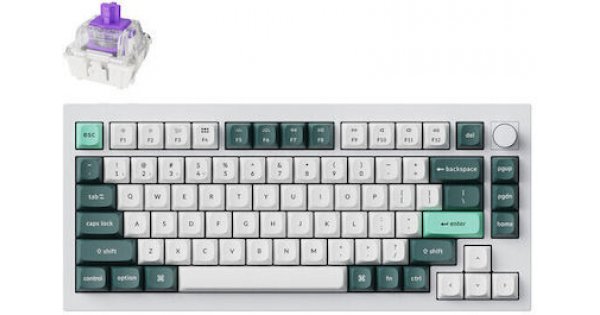 Keychron Q1 HE (Q1H-P1) QMK White Wireless Custom Hall Effect Keyboard ...